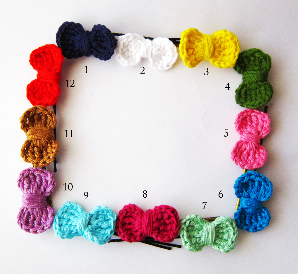 Crochet Bow Bobby Pins, Bow Hair Pin, Cute Hair Accessories For Girls ...